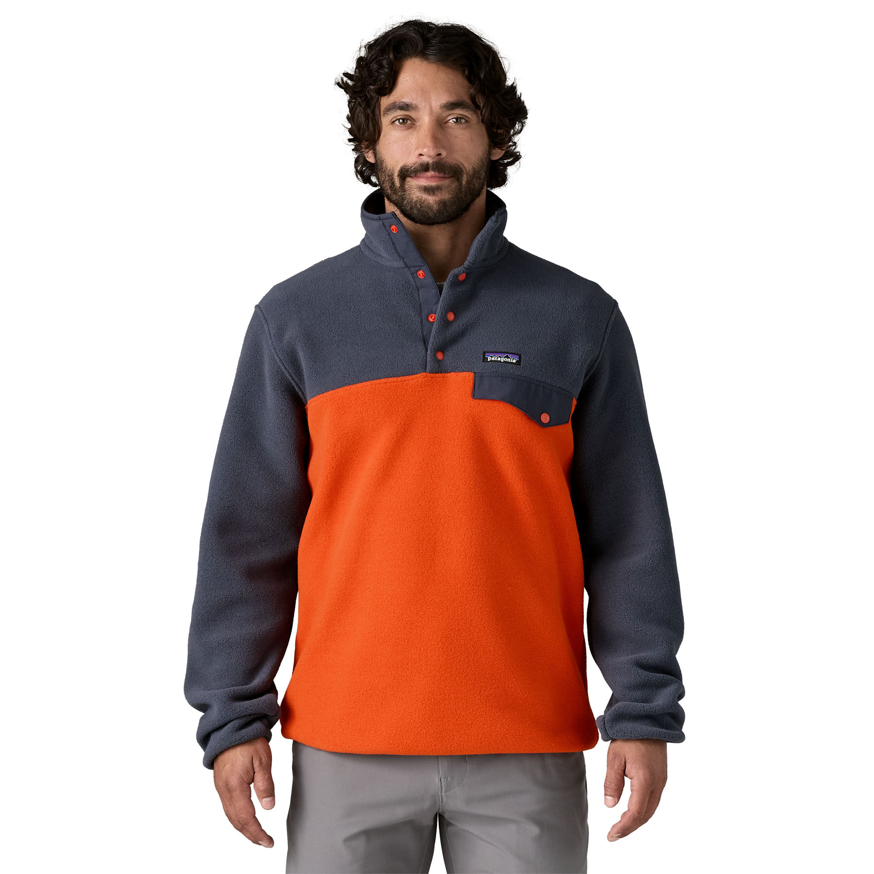 Polar Para Hombre Lightweight Synchilla® Snap-T Naranjo | Patagonia ...